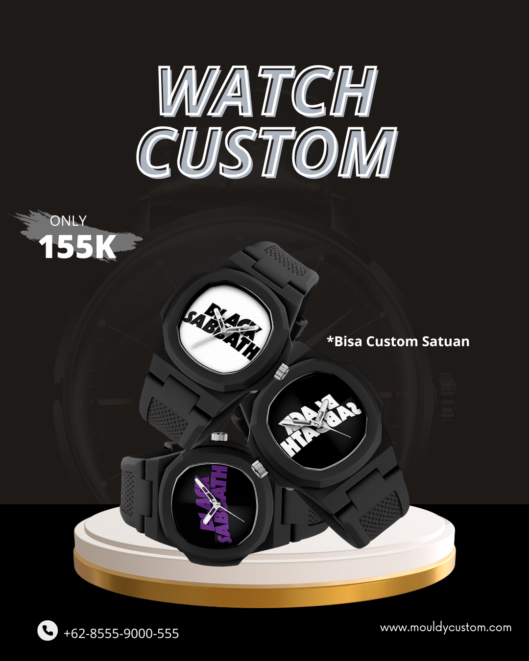 Desain Jam Tangan Custom Sesuai Gayamu